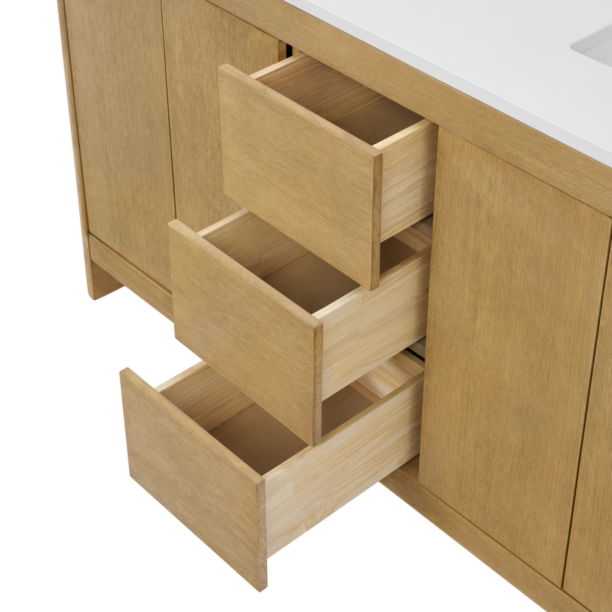 Joss & Main Southerland 60'' Double Bathroom Vanity with Quartz Top ...