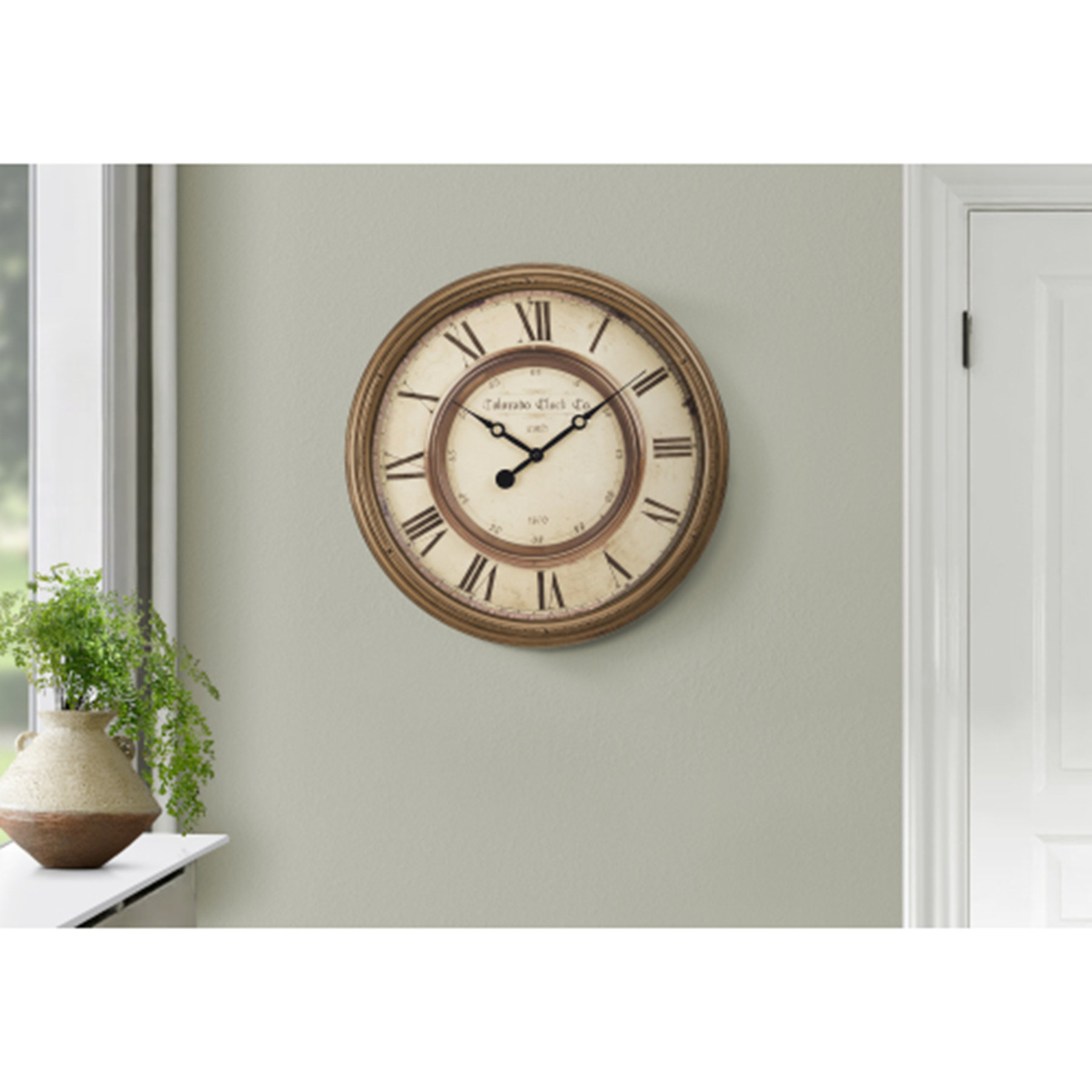 Fleur De Lis Living Round Clocks, Wall Clock, Transitional | Wayfair
