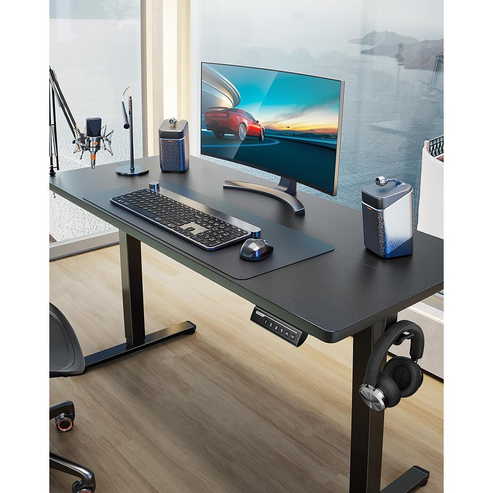 Inbox Zero Memory Computer Home Office Desk With Two-piece Desktop ...