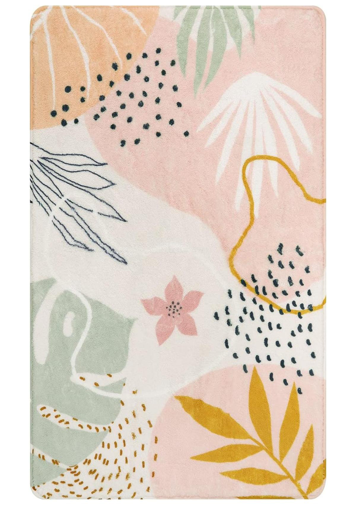 Winston Porter Pink Washable Living Room Area Rug - 3X5 Small Rugs For ...