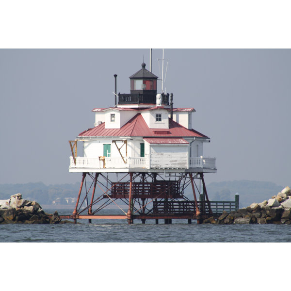 Breakwater Bay Thomas Point Lighthouse On Canvas by Coastalpics Print ...