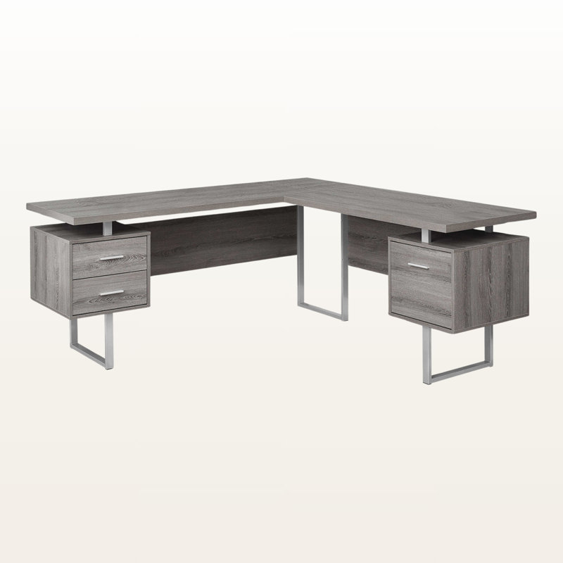 Latitude Run® Iveliz Corner L Shape Modern Computer Desk | Wayfair