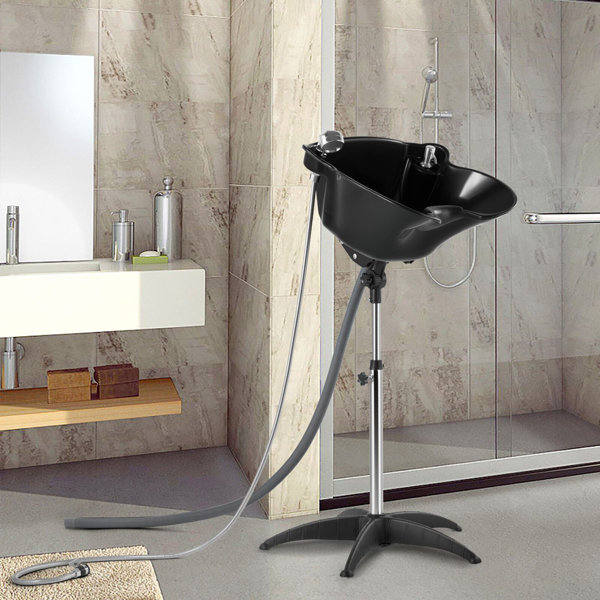 Artist Hand Adjustable Height Shampoo Bowl Portable Salon Sink With ...