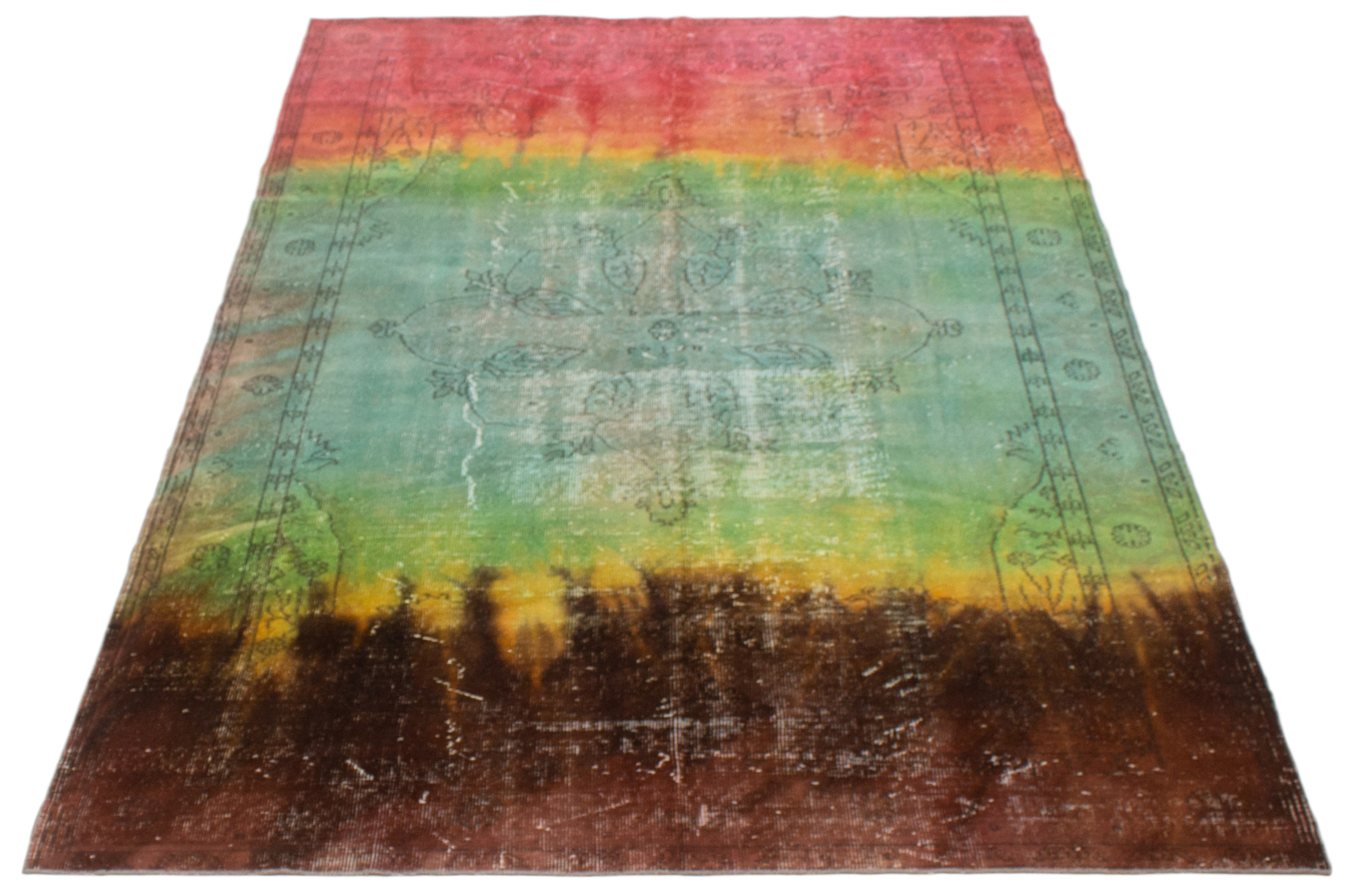 Bungalow Rose Color Transition Multi Color Rug 5'10" x 9'5" | Wayfair