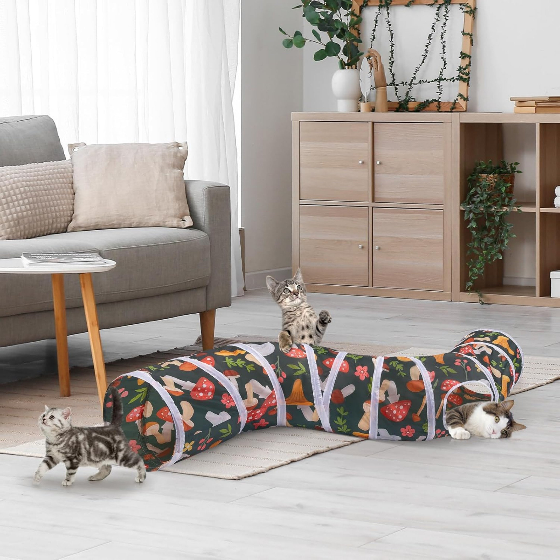 Dakota Fields Cat Tunnel, Cat Tunnels For Indoor Cats, S-Shape Cats ...