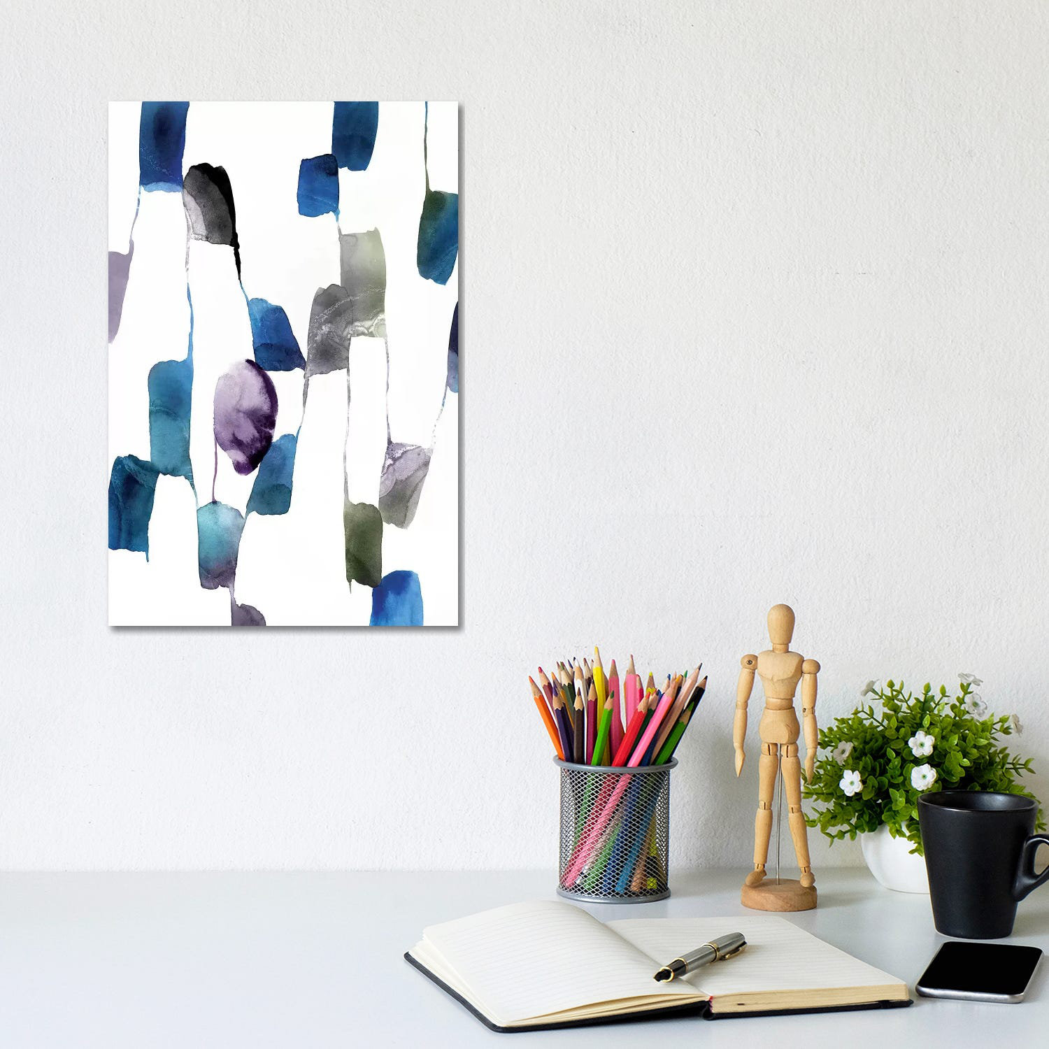 East Urban Home Scattered I by Isabelle Z - Wrapped Canvas Print | Wayfair