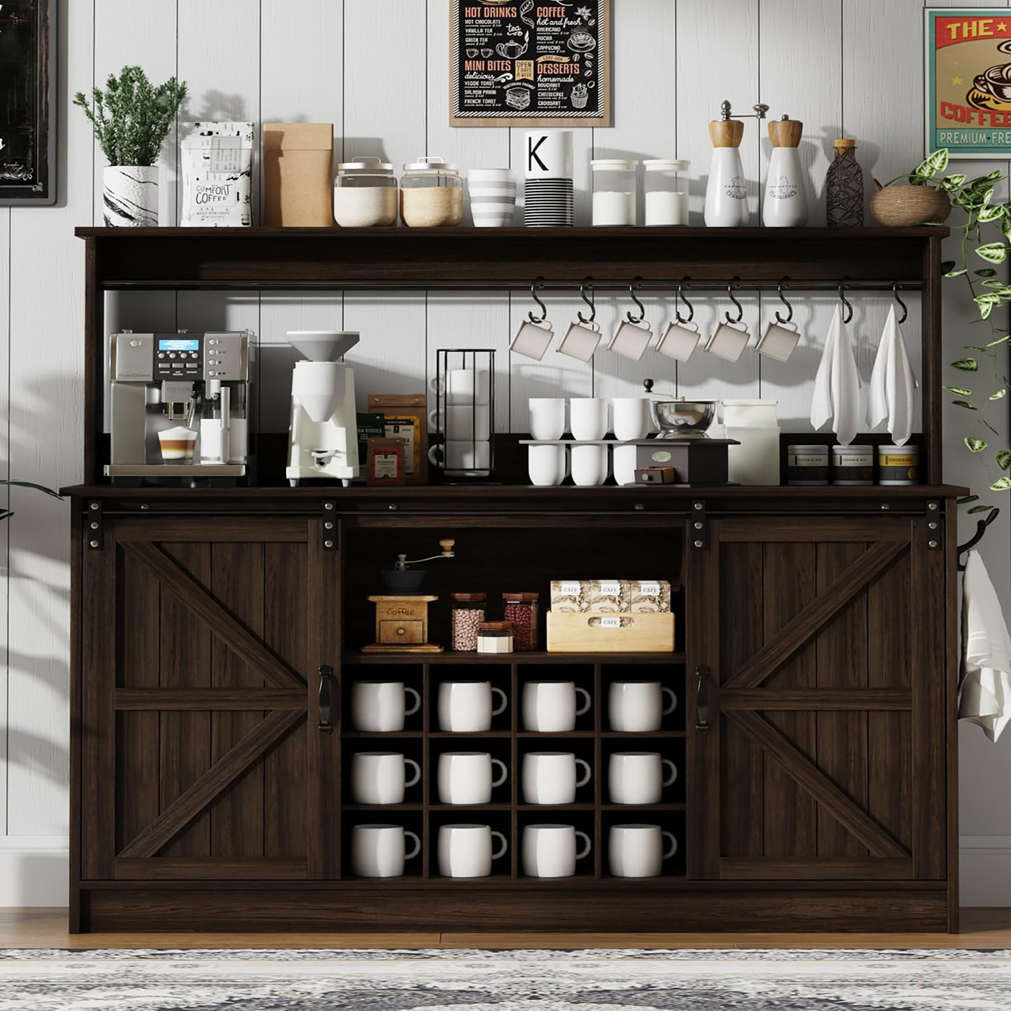 August Grove Bar ferme Farmhouse - Wayfair Canada