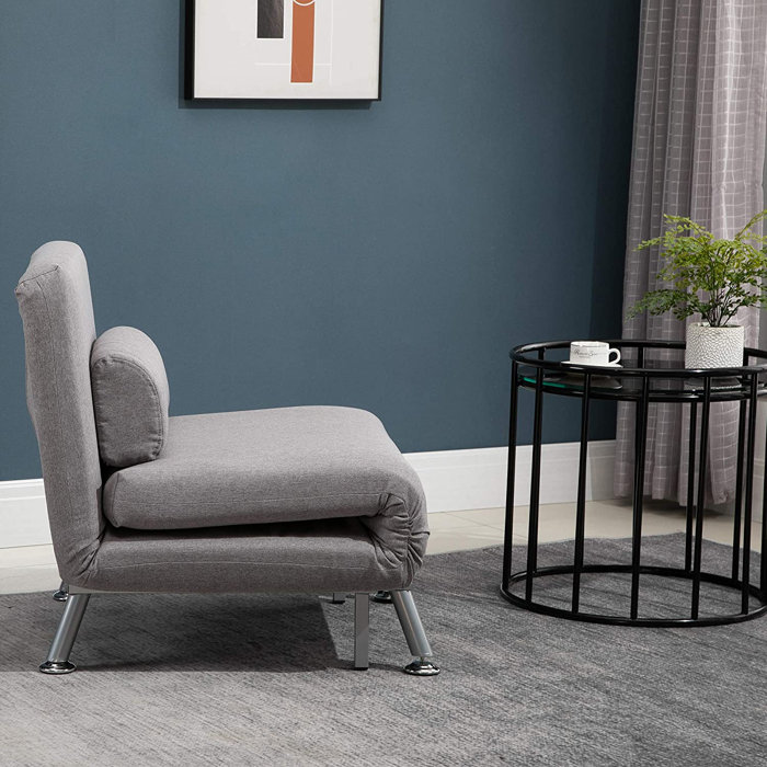 Zipcode Design Kendall Single 75cm Upholstered Futon Chair & Reviews ...