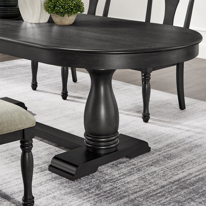 Darby Home Co Extendable Oval Wooden Dining Table | Wayfair
