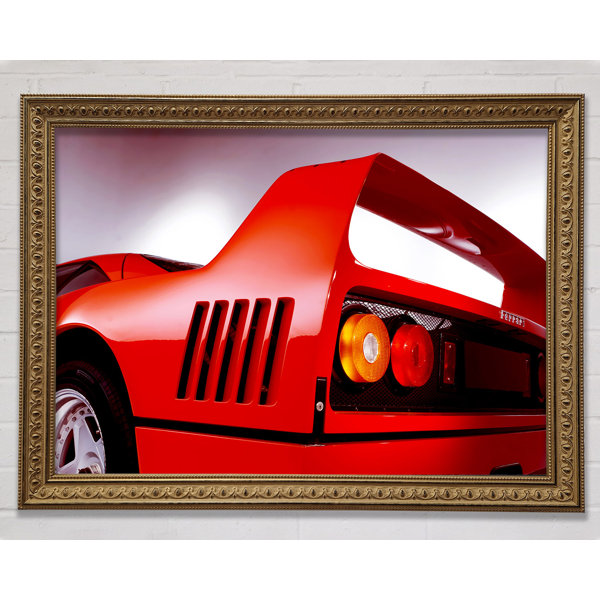 Brayden Studio Ferrari F40 Spoiler - Single Picture Frame Art Prints ...