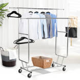 Rebrilliant 46'' Metal Rolling Clothes Rack & Reviews | Wayfair