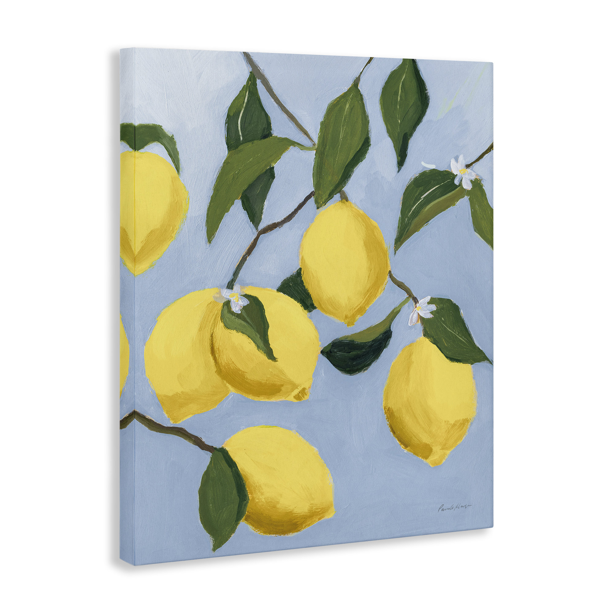 August Grove® Winding Lemon Tree Canvas Wall Art by Pamela Munger | Wayfair