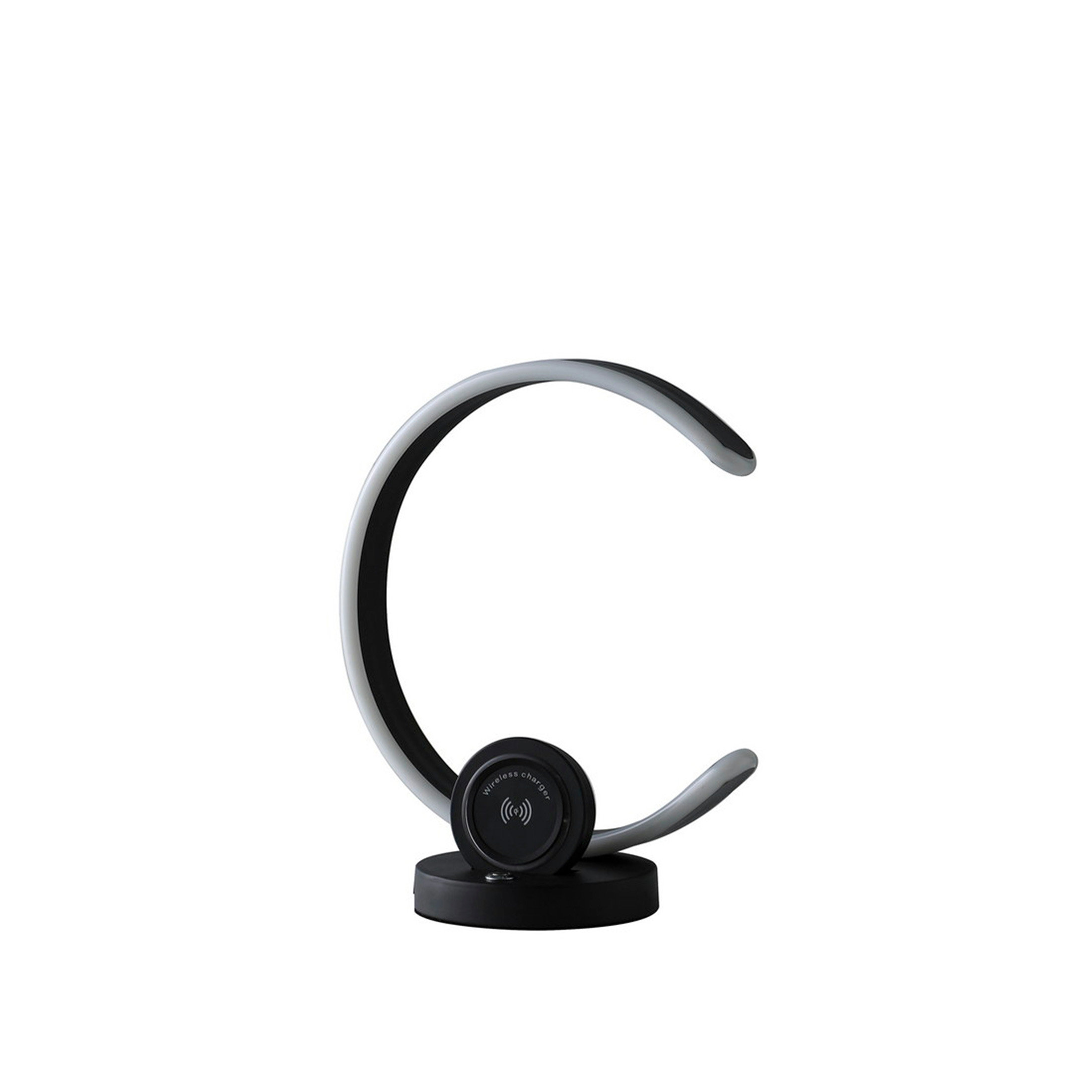 Wrought Studio 13.25" In Modern C Shape Led W/ Usb/Wireless Charger ...