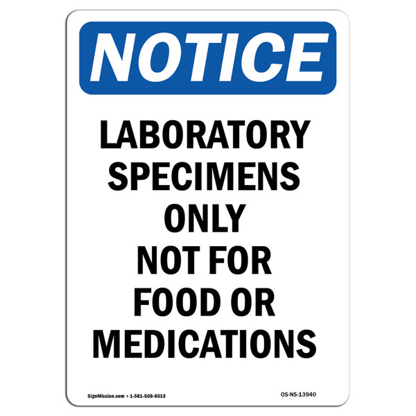 SignMission Laboratory Specimens Only Not Sign | Wayfair