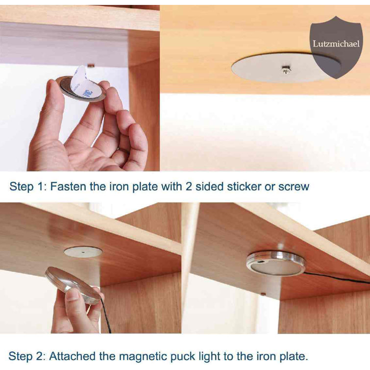 menggutong LED Puck Lights Sign | Wayfair