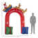 The Holiday Aisle® Christmas Arch with Santa Claus Riding a Sled ...