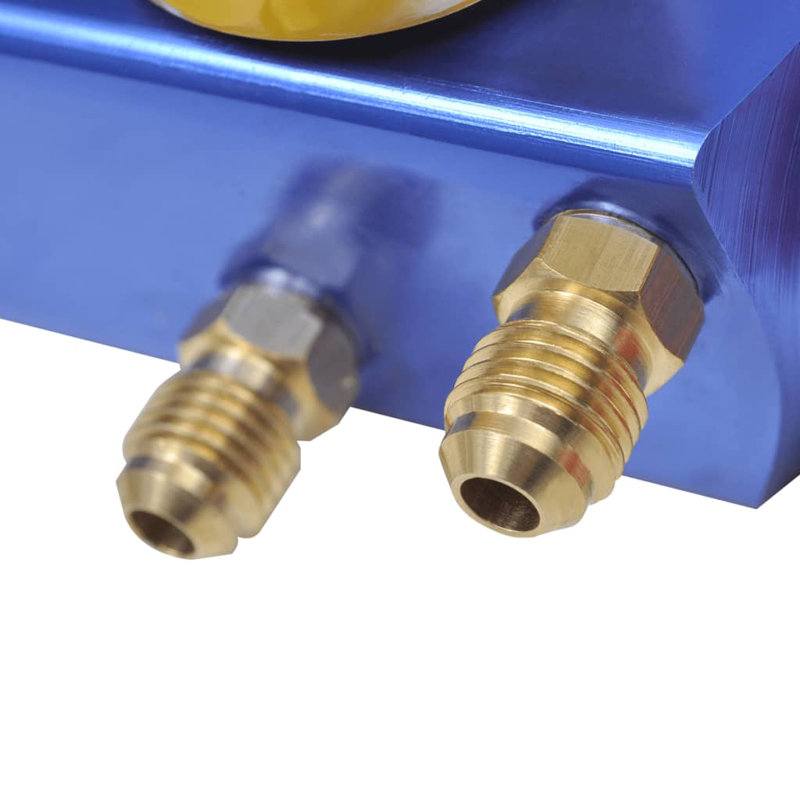 Symple Stuff 4-Way Manifold Gauge Set In Tool Kit | Wayfair