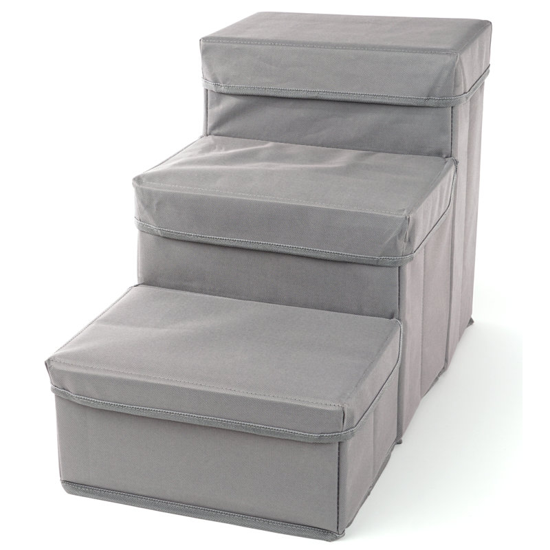 Tucker Murphy Pet™ Wava Padded 3 Step Pet Storage Foldable Steps ...
