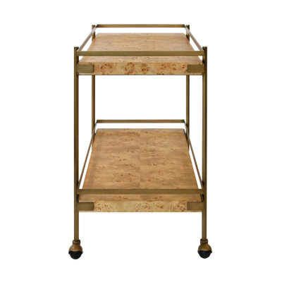 WorldsAway Cash Metal Bar Cart | Wayfair