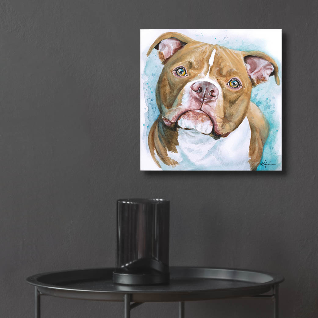 Red Barrel Studio® 'Must Love Dogs American Pit Bull' by Lindsay Kivi Acrylic Glass Wall Art ...