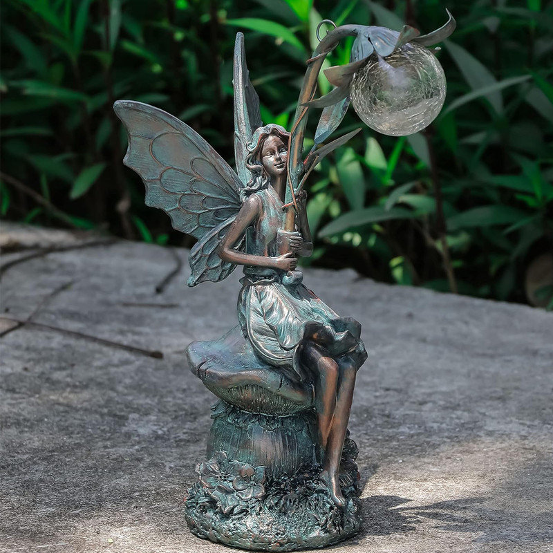 Trinx 13,8 po, statues de jardin, fées, statues, statues de fée ...