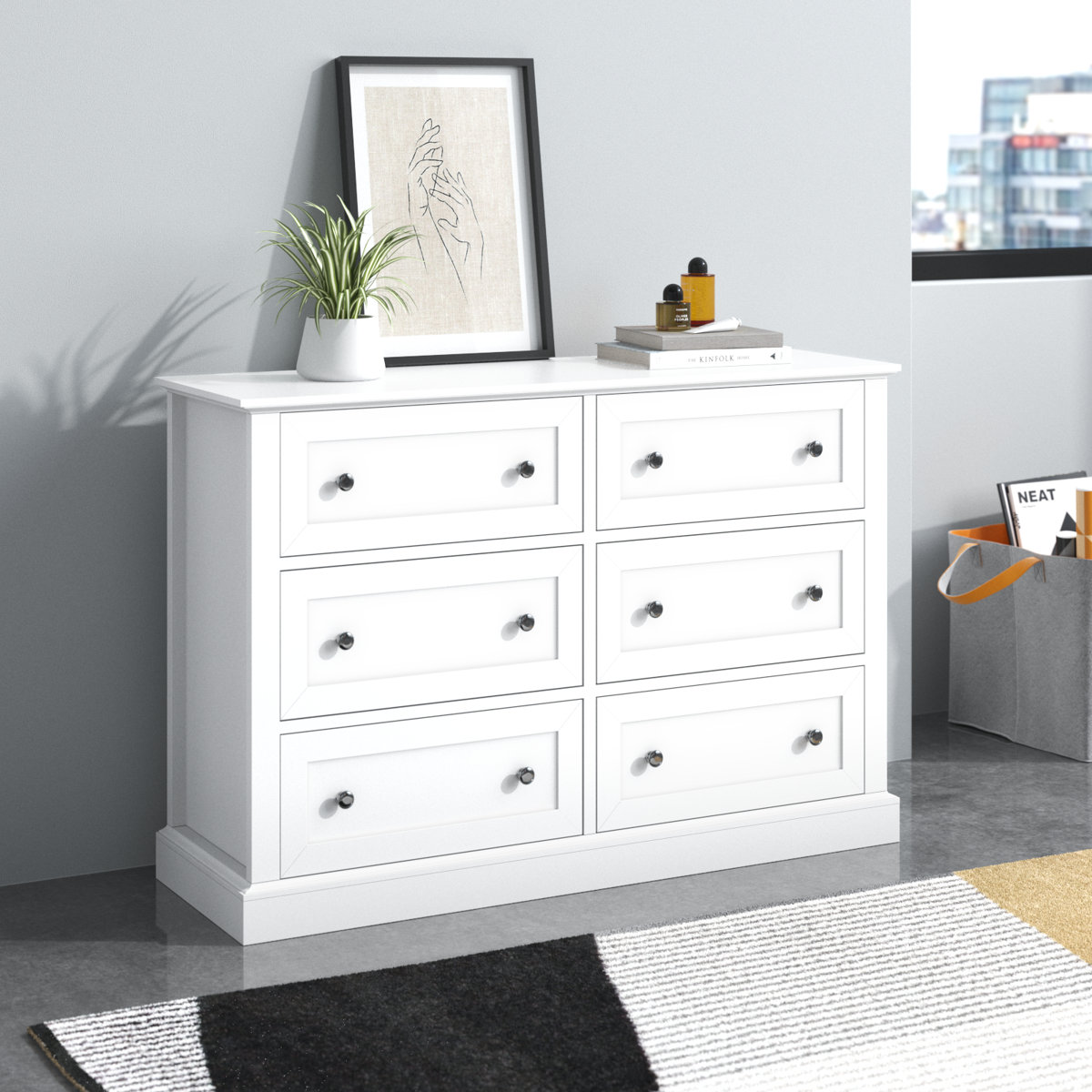 Lark Manor™ Alizai 6 Drawer 47.2" W Double Dresser & Reviews | Wayfair