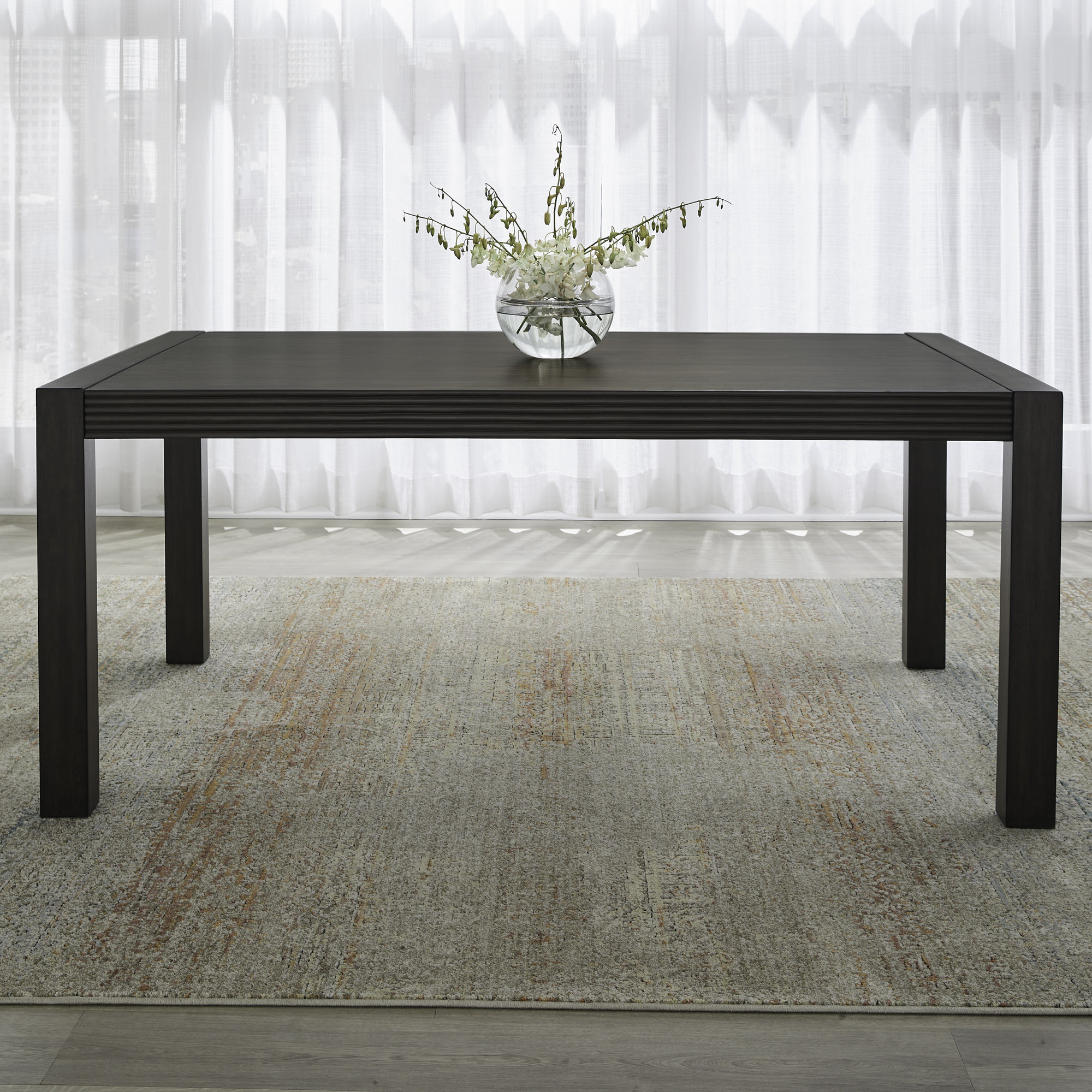 Gracie Oaks Keniston Rectangular Leg Dining Table | Wayfair