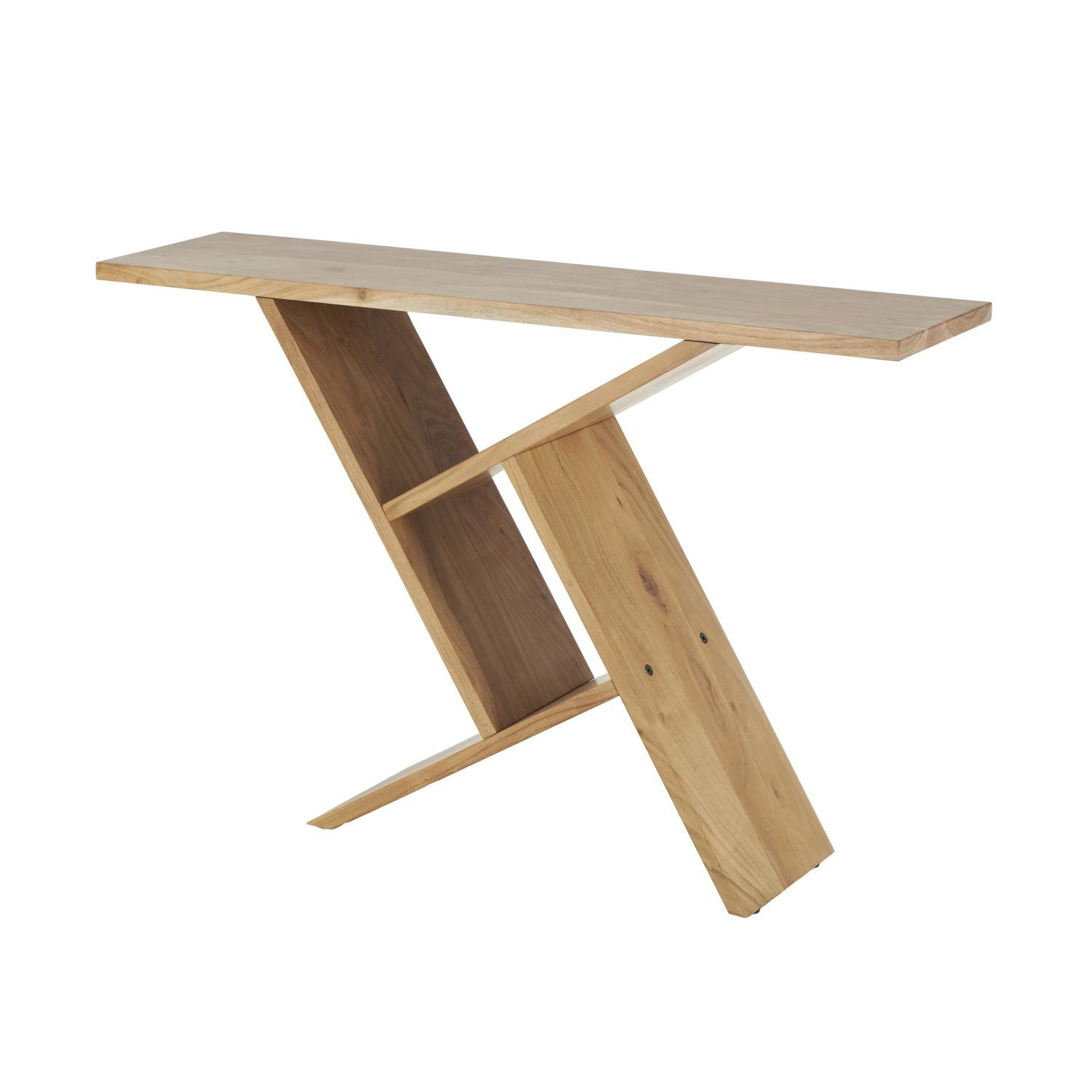 Loon Peak® Cole And Grey Wood Rectangle Console Table With Geometric ...