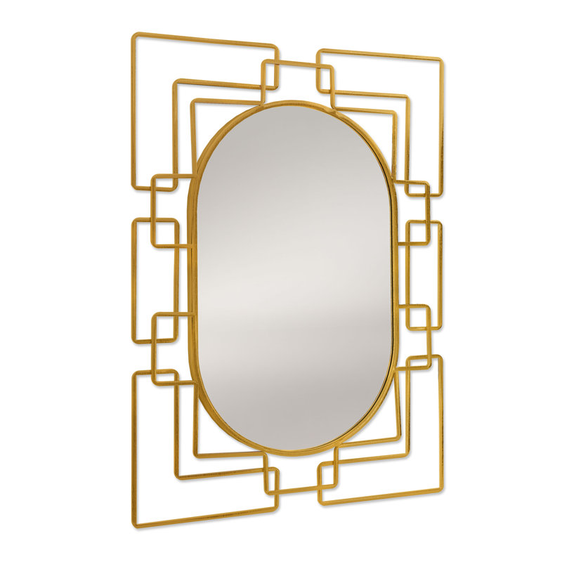 Mercer41 Mikula Rectangle Metal Wall Mirror & Reviews | Wayfair