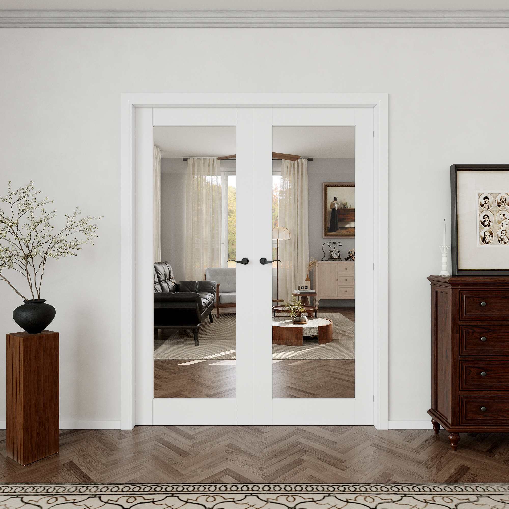 Interior French Doors With Glass Black French Doors Give Your Home