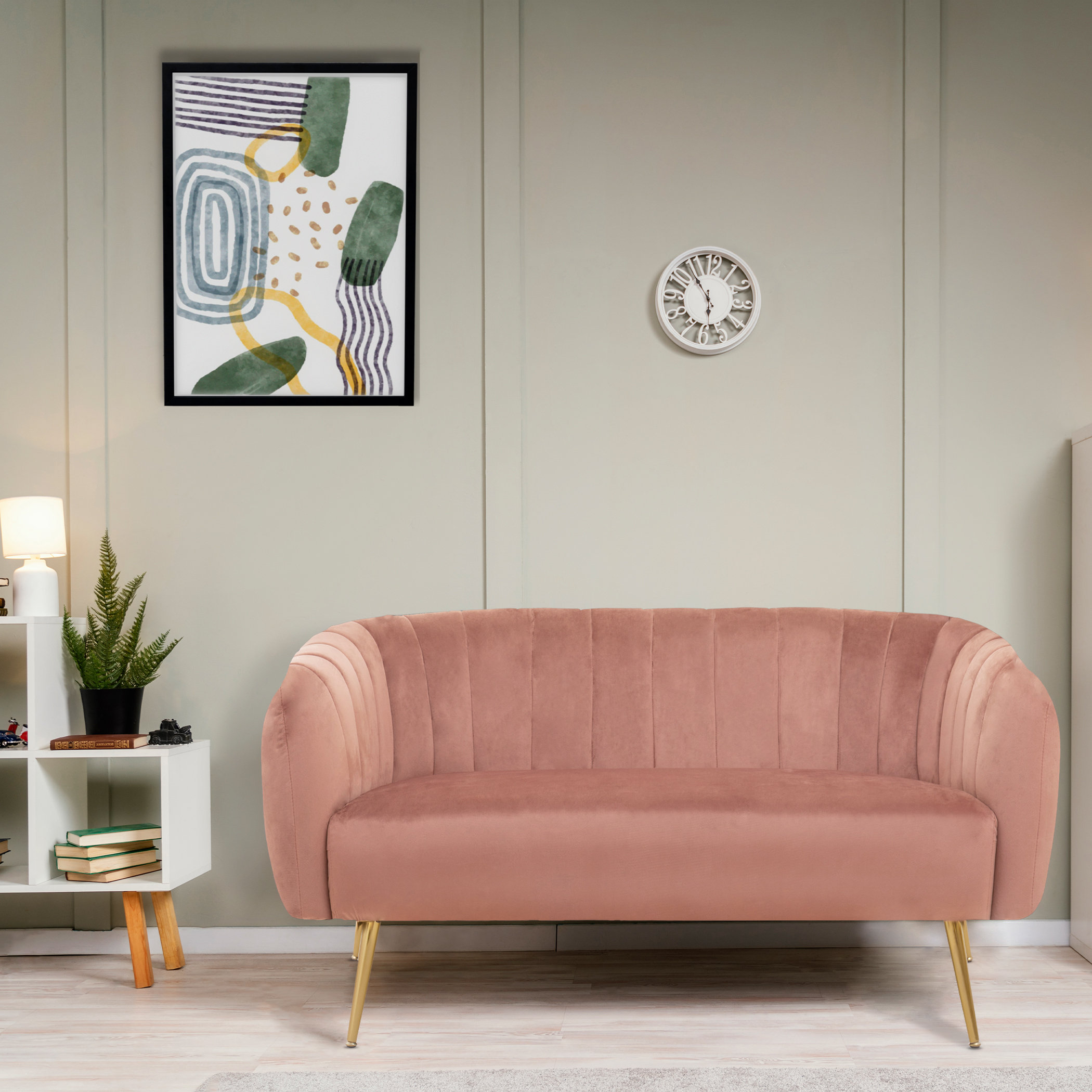 Huennefeld 2 Seater Velvet Sofa