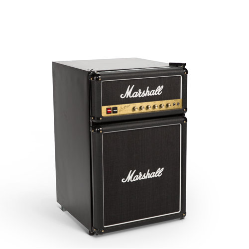 Marshall Fridges Retro 4.4 Cubic Feet Freestanding Mini Fridge with ...