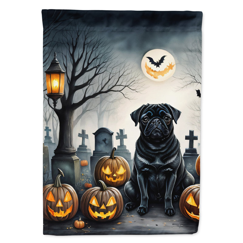 Caroline's Treasures Double Sided 40'' H x 28'' W Polyester Halloween ...