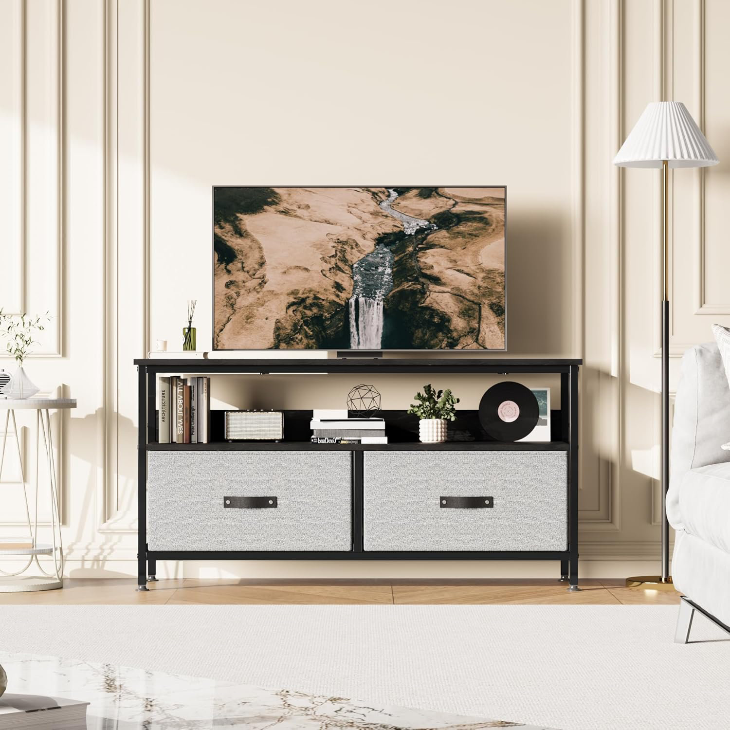 17 Stories 50 Inch TV Stand for Living Room, Dresser TV Stand for with ...