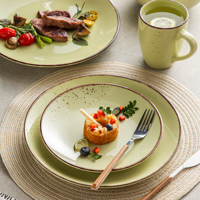 Union Rustic Aagman 16 Piece Stoneware Dinnerware Set - Service for 4 ...