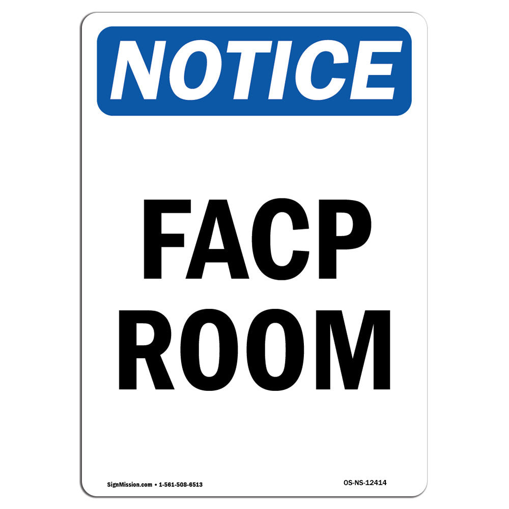 SignMission Facp Room Sign | Wayfair