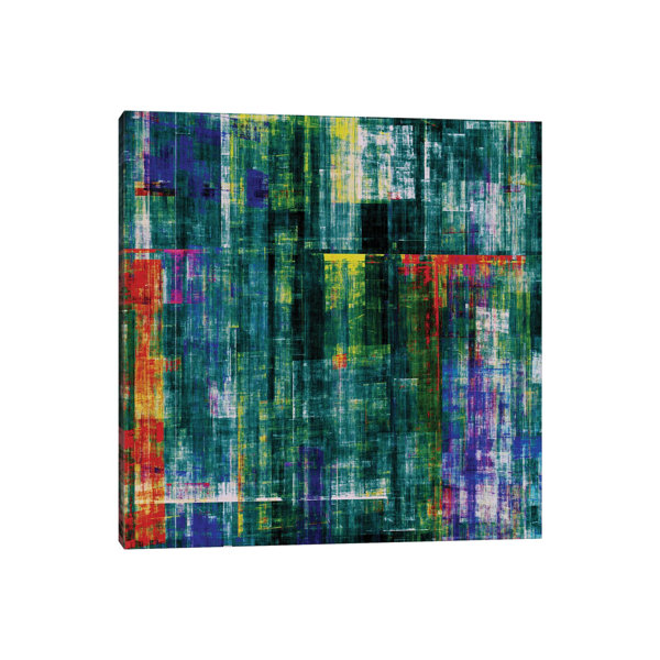 Metro Lane Matrix In Green by Angel Estevez - Wrapped Canvas Painting ...