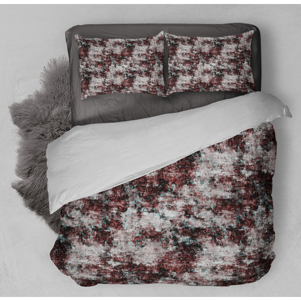 HeartBeat Studios Velvet Twill Abstract Comforter Set | Wayfair