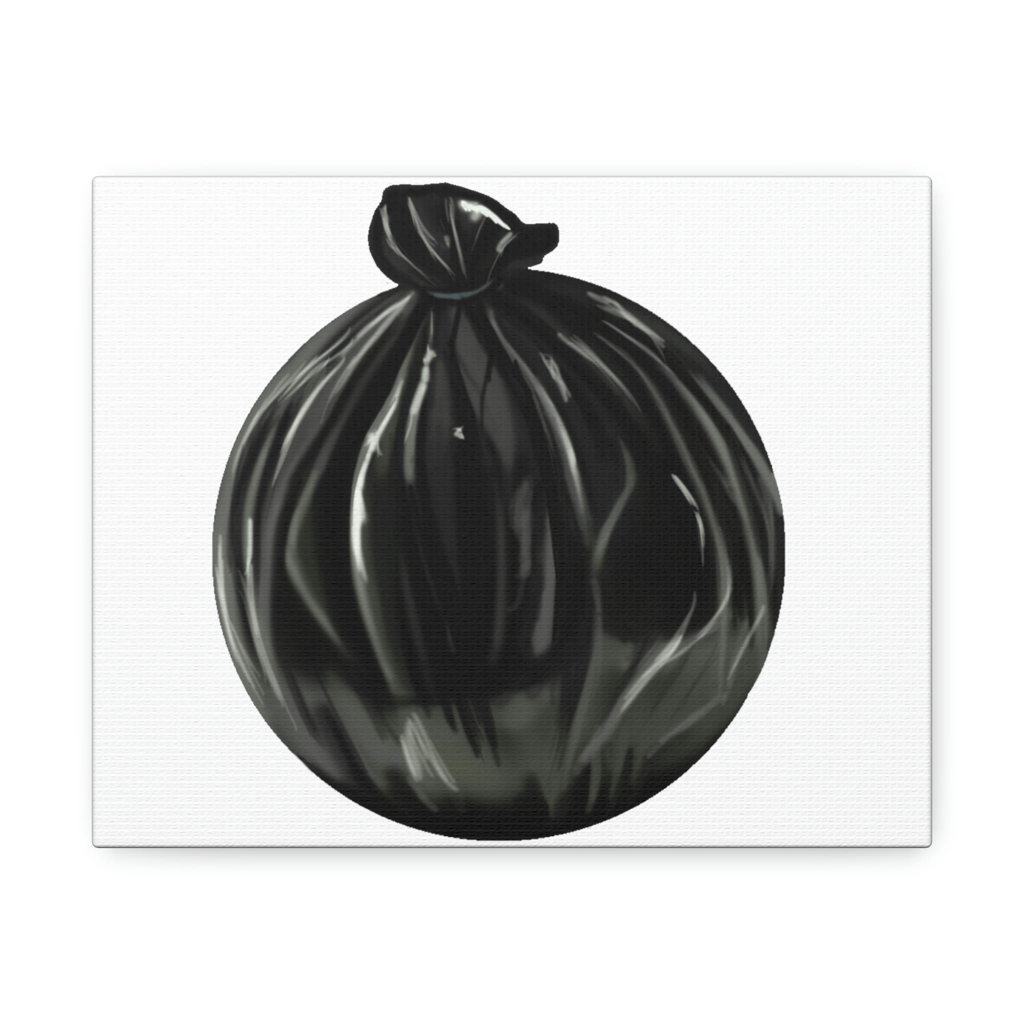 Brayden Studio® Trash Bag - Unframed Illustration on Canvas | Wayfair