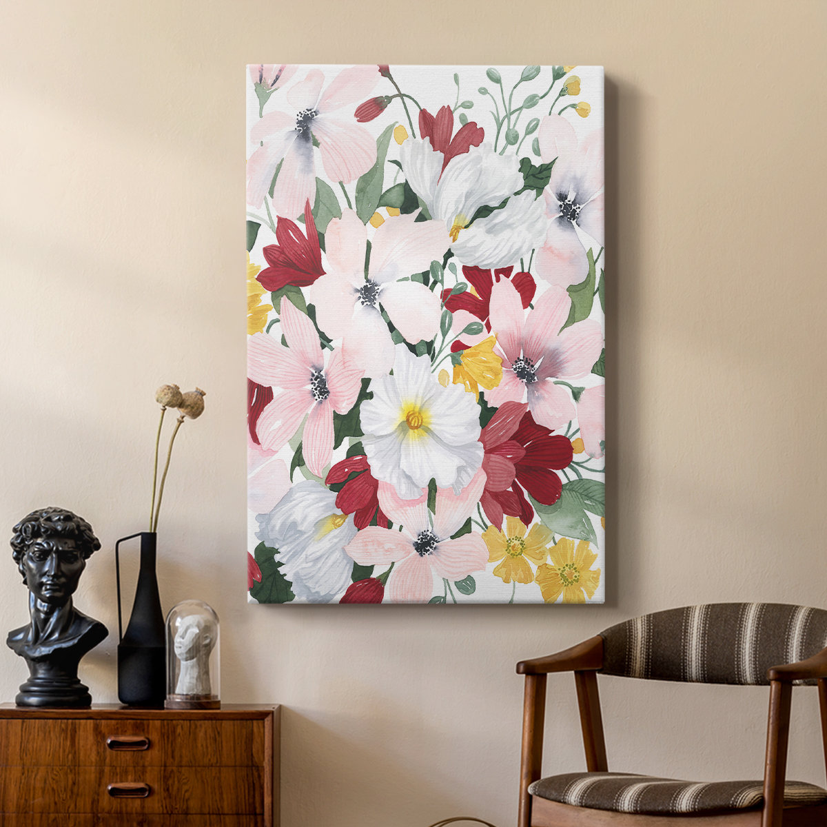 One Allium Way® Spring Bliss II -Custom Wrapped Gallery Cavas | Wayfair