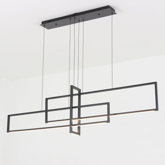 Ivy Bronx Devontaye 3-Light Square / Rectangle Chandelier Kitchen ...