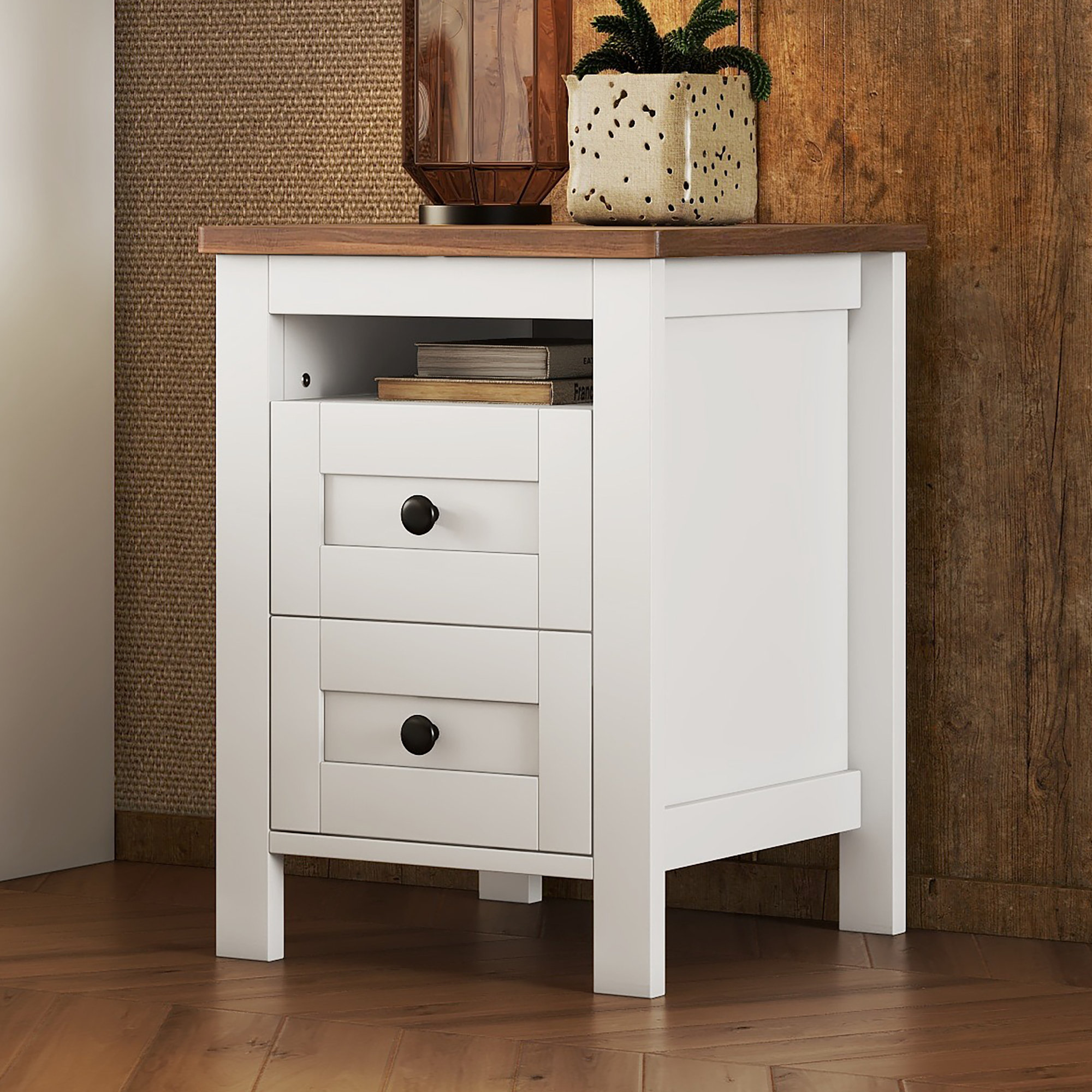 Lark Manor™ Cornela 2 - Drawer End Table | Wayfair