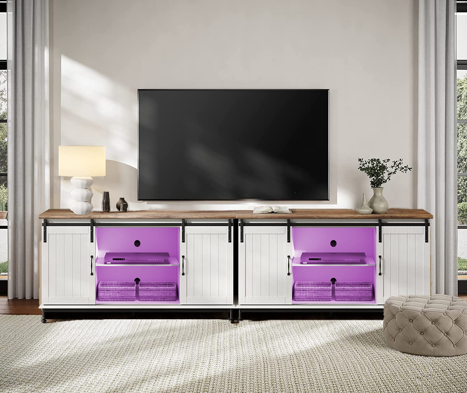 Gracie Oaks Tylil 115.8'' Media Center | Wayfair