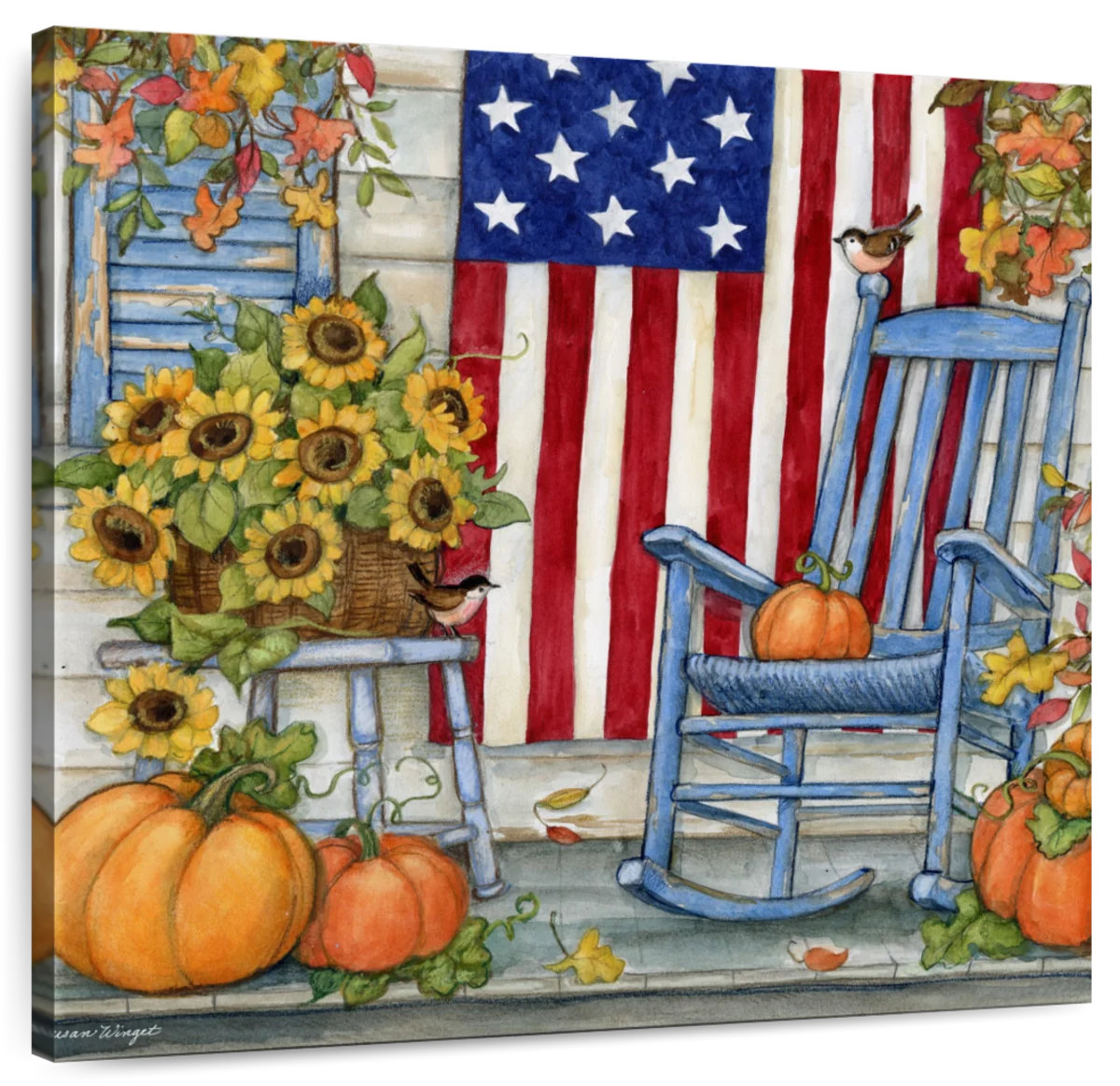 The Holiday Aisle® Lelend Old Glory I | Wayfair