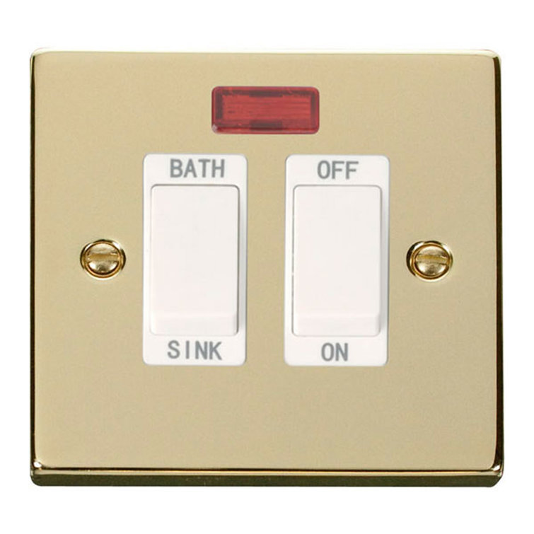Marlow Home Co. Polished Brass 20A DP Sink/bath Switch | Wayfair.co.uk