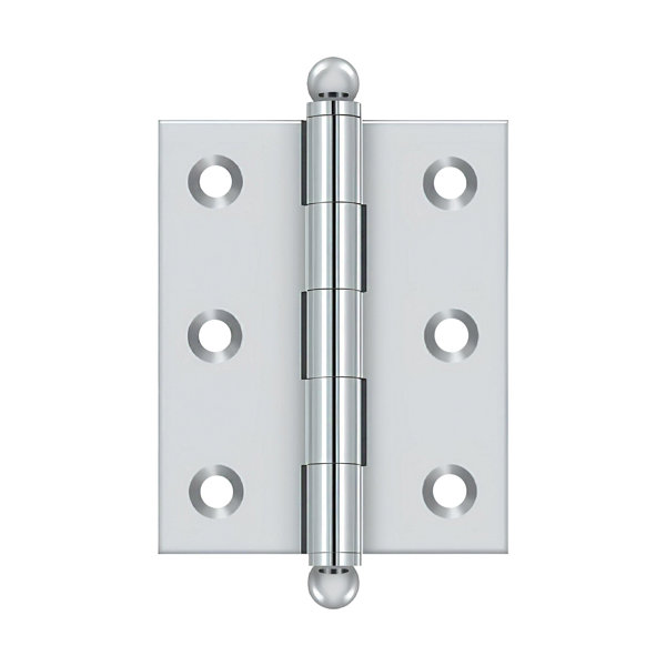 Deltana CH2520U26 2-1/2" x 2" Hinge, w/ Ball Tips in Polished Chrome ...