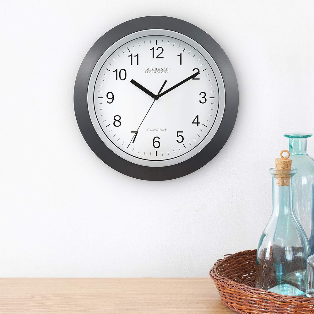 Symple Stuff Weatherby 12" Atomic Analog Wall Clock & Reviews - Wayfair ...