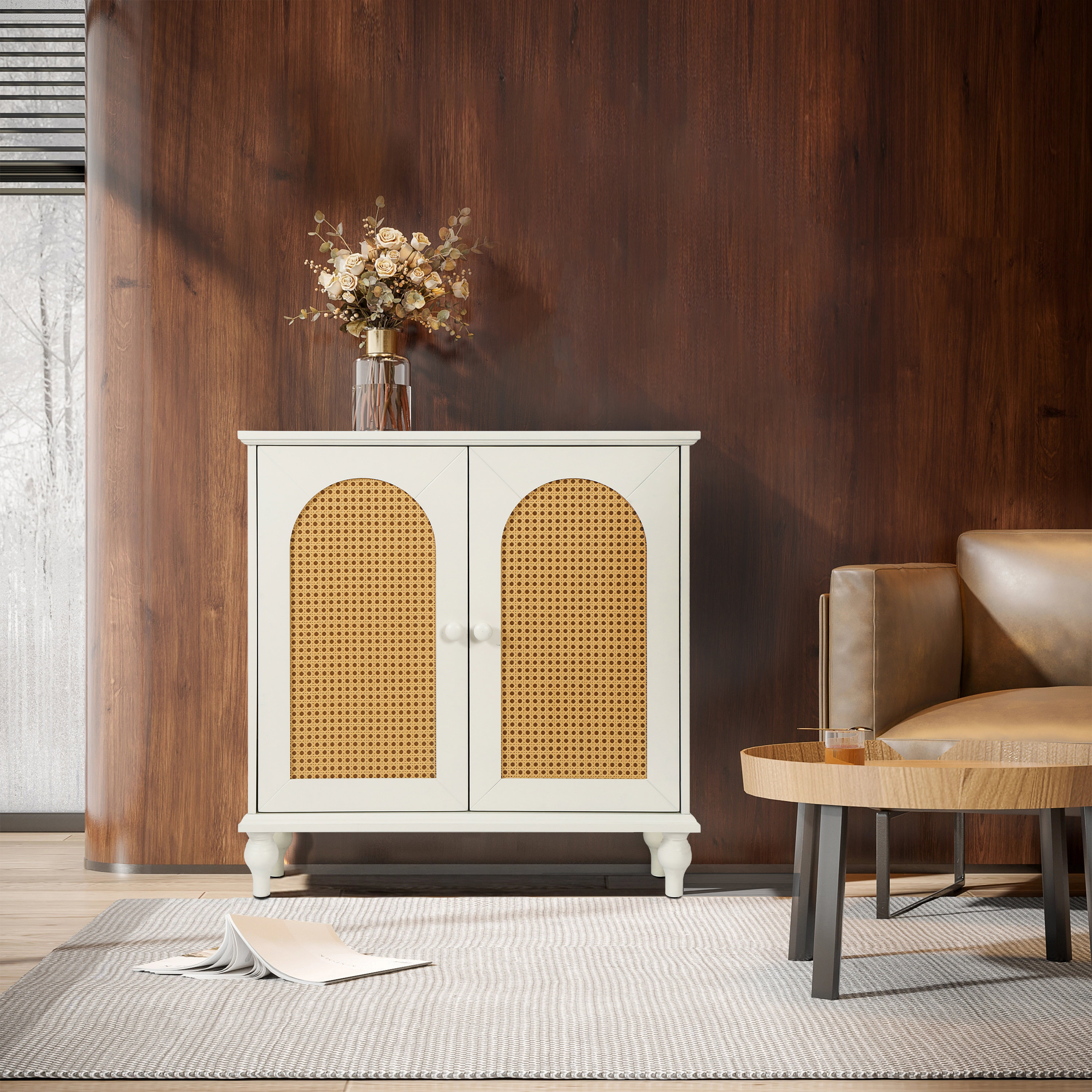 Red Barrel Studio® Cabinet-7.7 Solid Wood Accent Cabinet | Wayfair