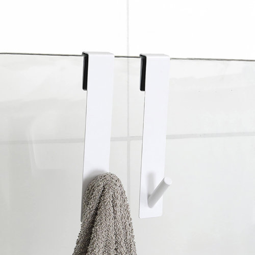Evideco Shower Door Hooks Easy to Install Special for Frameless Glass ...