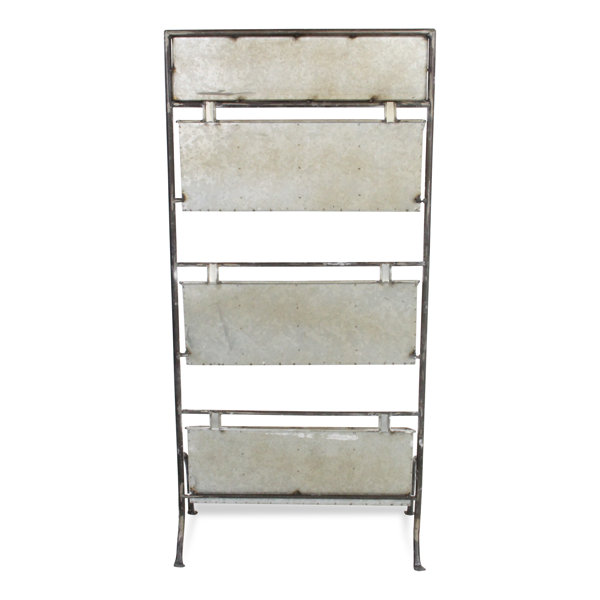 Gracie Oaks Galvanized 3 Tier Bucket & Reviews | Wayfair